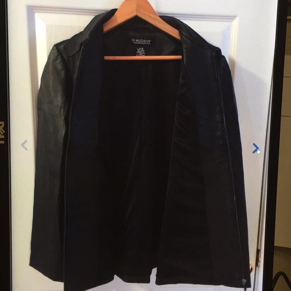 Dialogue | Jackets & Coats | Dialogue Black Nappa Leather Jacket | Poshmark